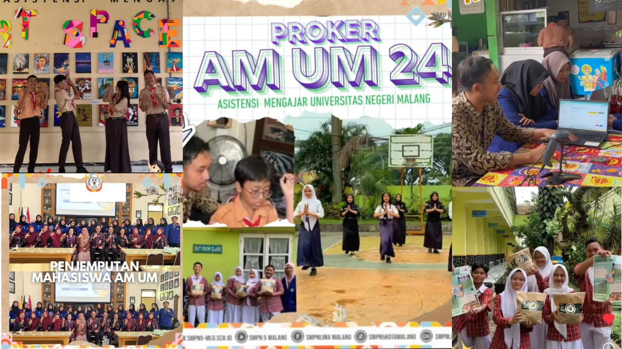 Kolaborasi Proker Mahasiswa UM pada Asistensi Mengajar di SMP Negeri 5 ...